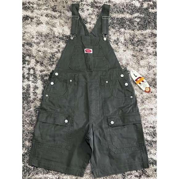 Revolt | Shorts | Revolt Womens Twill Or Denim Short Overalls Olive Nwt ...